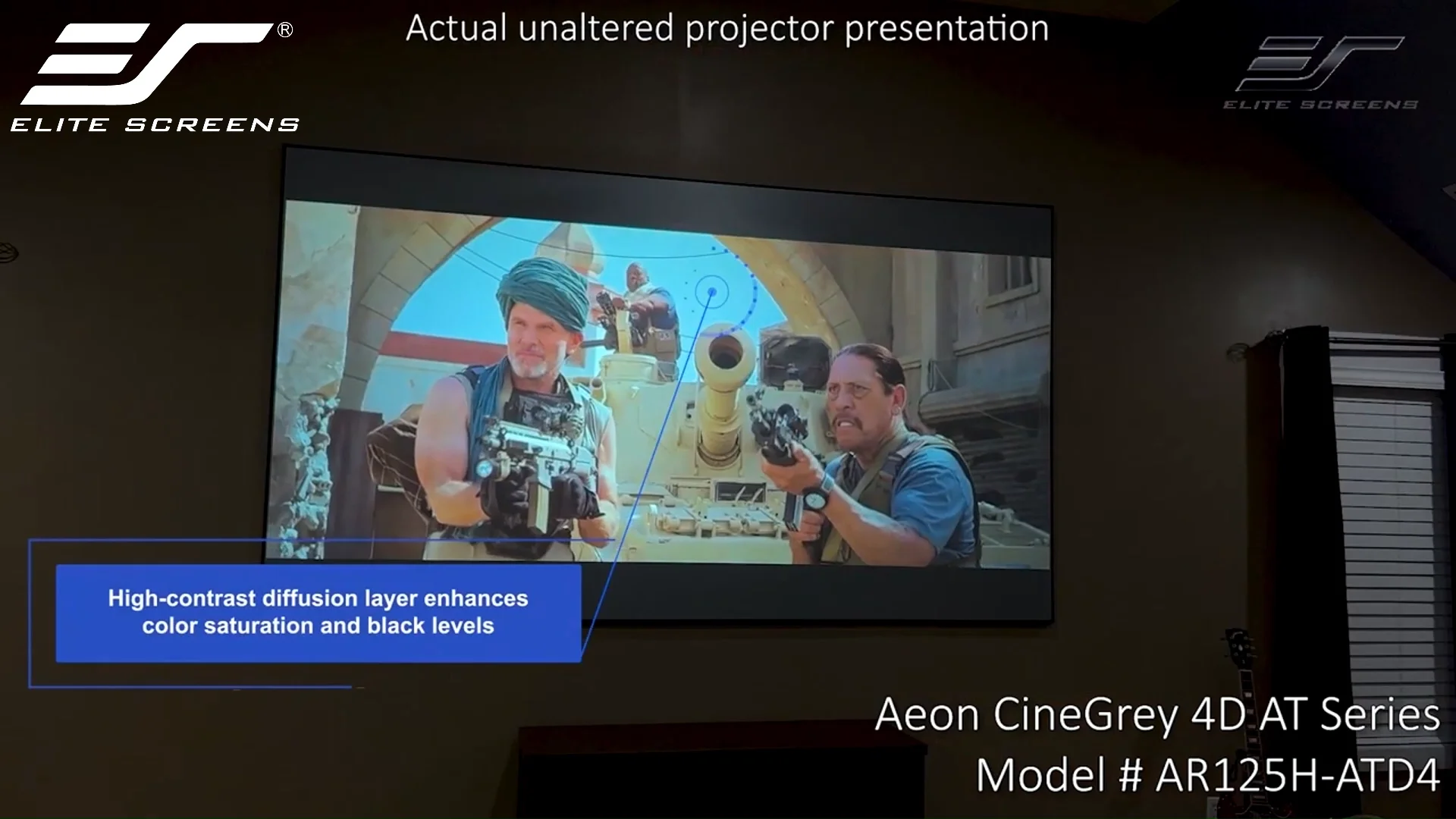 4k/8k (clr/alr) Fixed Frame Edge Free Sound Transparent 135 Inch Alr ...