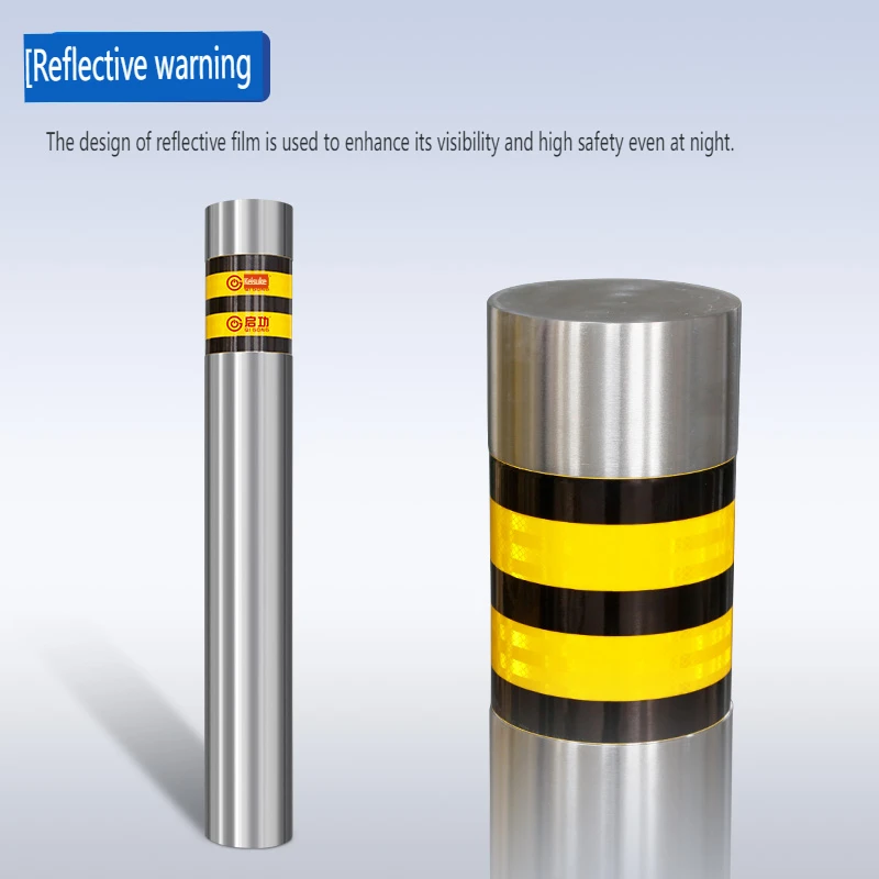 hydraulic parking bollard Qigong School Factory Stainless Steel Traffic ...