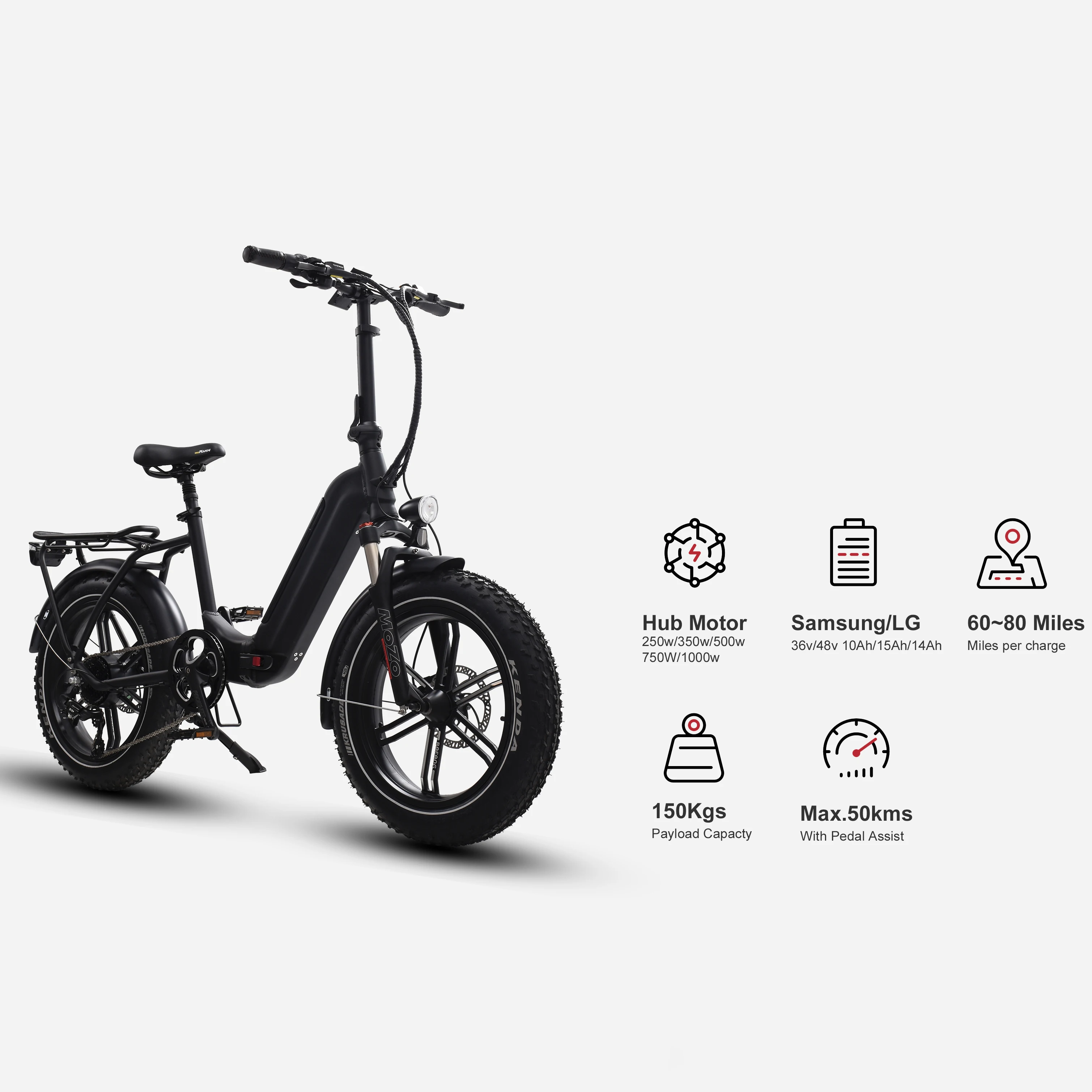 New Arrival 36v 48v 250w 500w 1000w Folding Ebike 10ah 14ah Step Thru ...