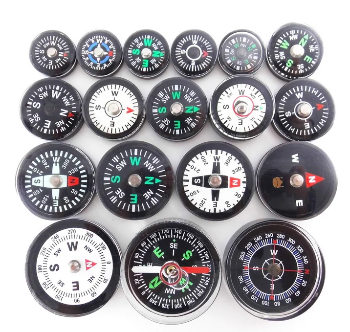 18mm 20mm 25mm 30mm 35mm Round Plastic Mini Compass,Button Liquid ...