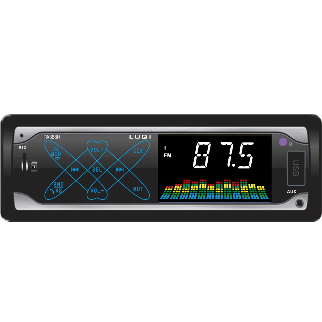 Touch Button 1 Din LCD Display Car MP3 Player Real Time Clock Private ...