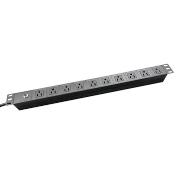 Us 10 Outlets Rack Mount Pdu With Switch And Fuse Vertical Installation ...