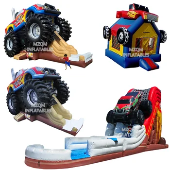 Custom Giant Inflatable Monster Truck Pickup Bounce House Jumping ...