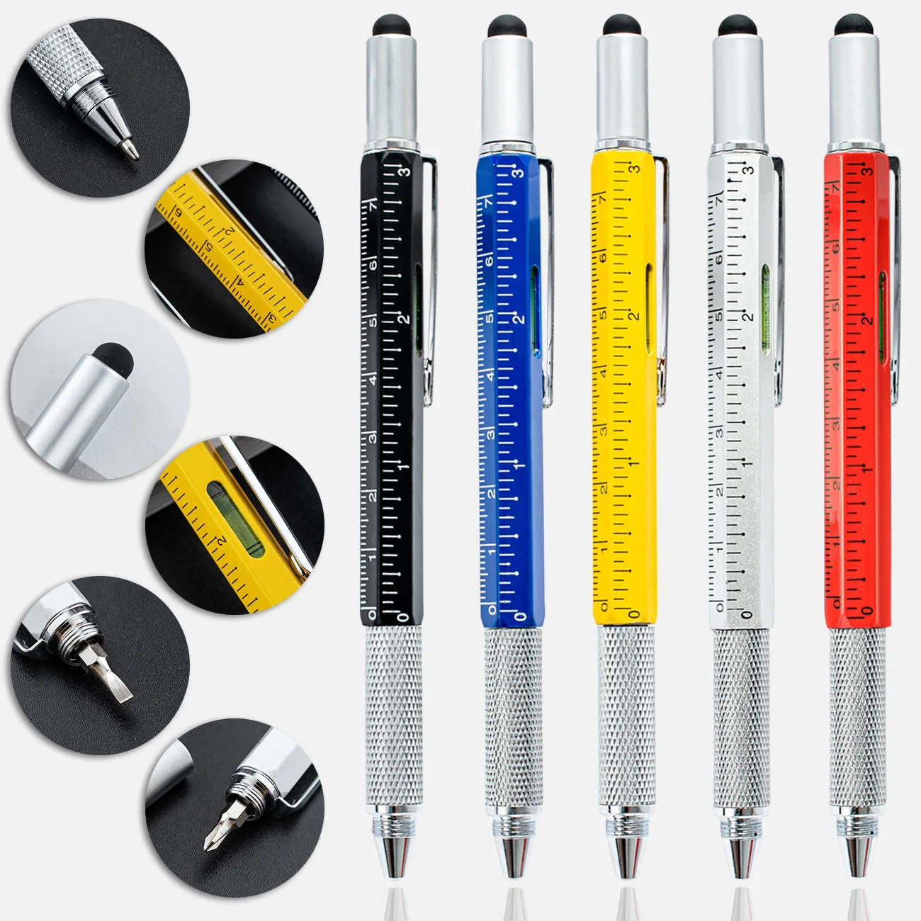 Multifunctional Screwdriver Ballpoint Pen with Level Scale