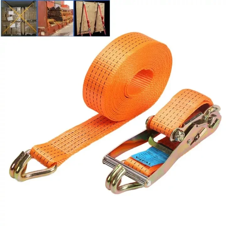 Wrecker Trailer Rescue Vehicle Accessories Tied with Ratchet Strap Rear ...