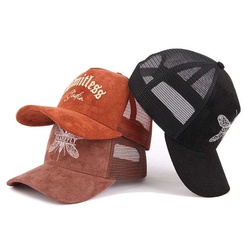 Wholesale Trucker Hats Embroidered Trucker Caps Custom Curved Brim ...