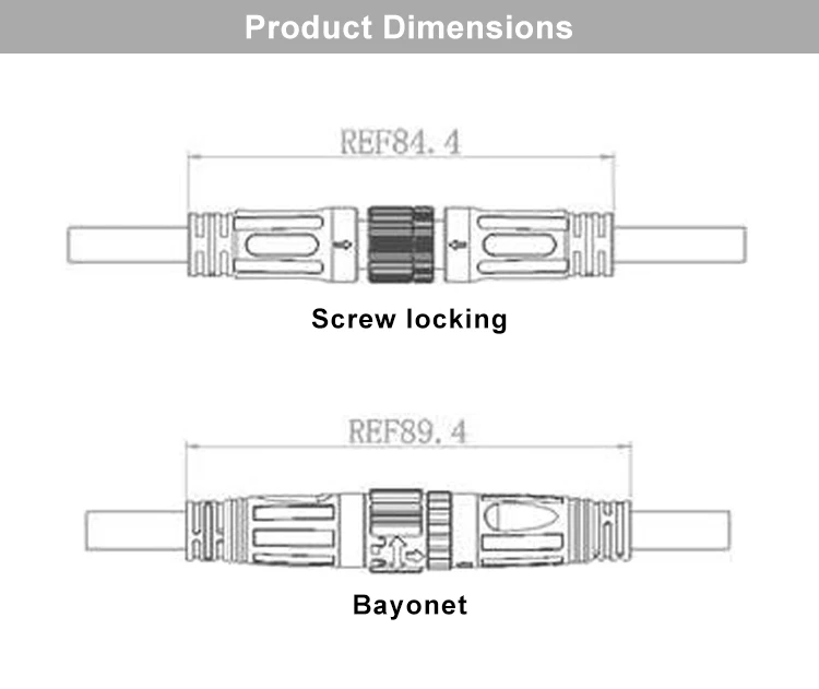 Jnicon M12 Push Pull Lock Connector 2pin 3pin 4pin 5pin Power ...