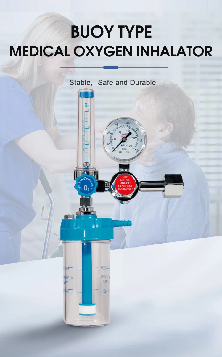 Bull Nose Medical Oxygen Pressure Regulator Buoy Type Oxygen Inhaler ...