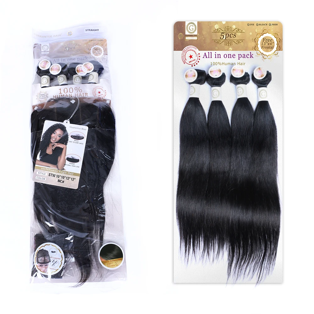 2020 New Arrival Packet Hair Virgin Straight 100 % Human Hair 4 Bundles ...