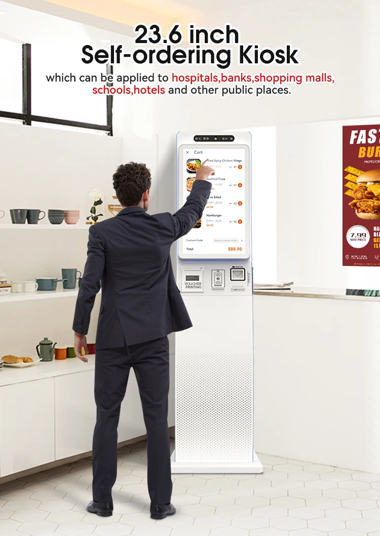 23.6 Curved Touch Self-Service Machine - Versatile & Reliable