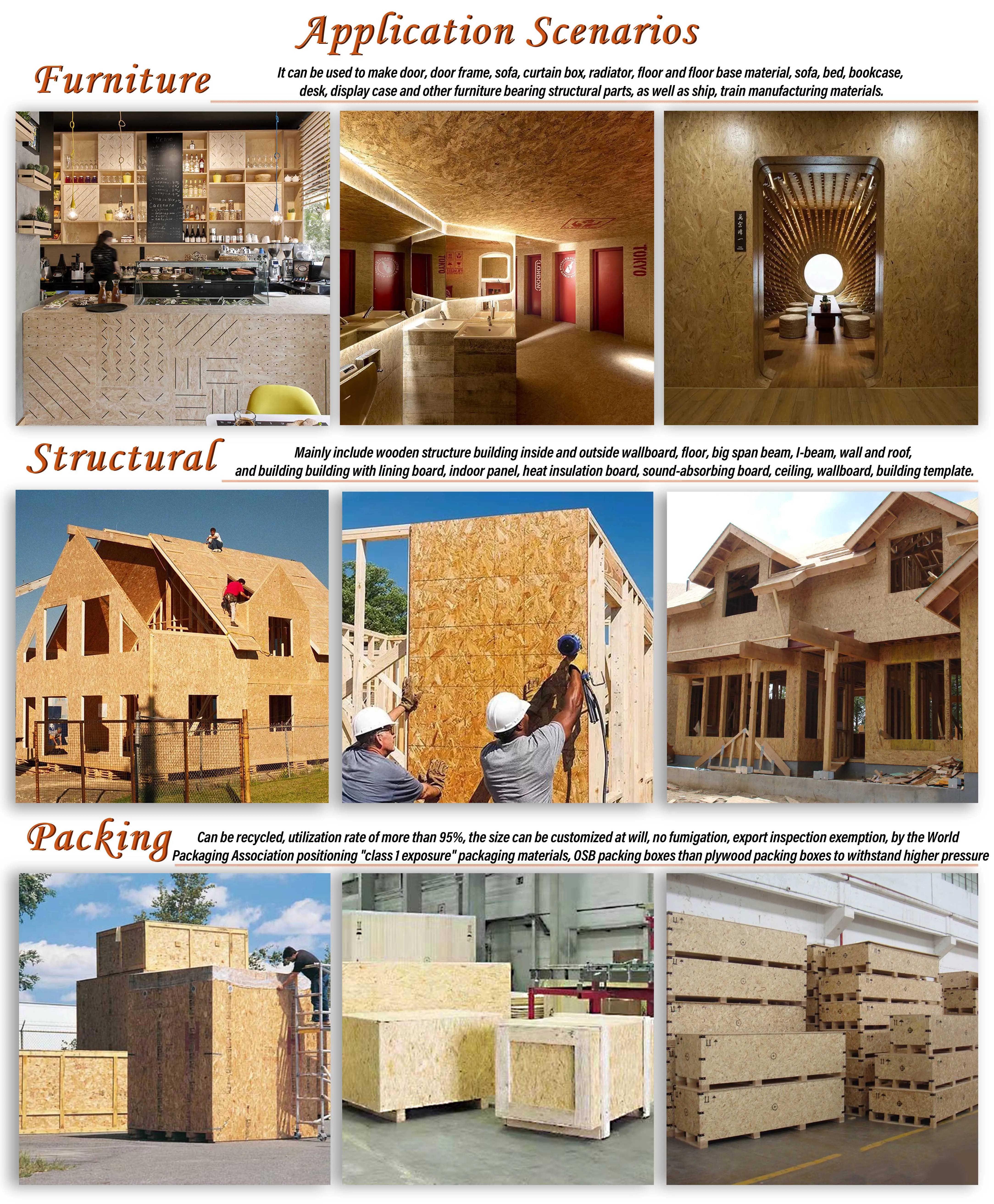Usa Market 7/16 Osb 4x8 Roofing Osb Plywood 1/2 Inch 11mm 12mm 18mm ...