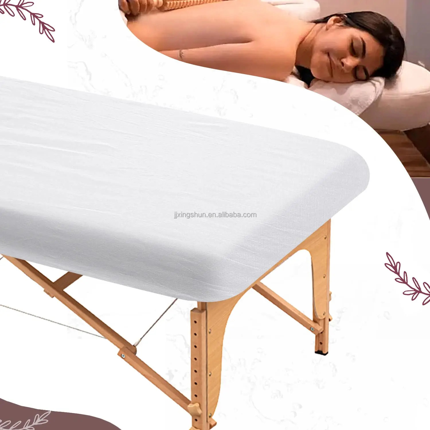 Disposable Nonwoven Fitted Massage Bed Table Sheets Covers For Beauty ...