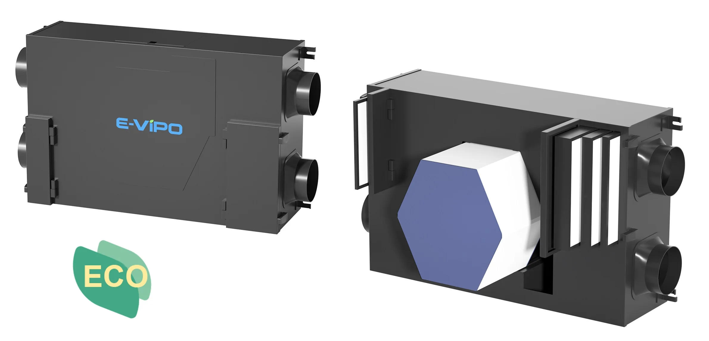 Ceiling Fresh Air Ventilation System MVHR Mechanical Ventilation ERV ...
