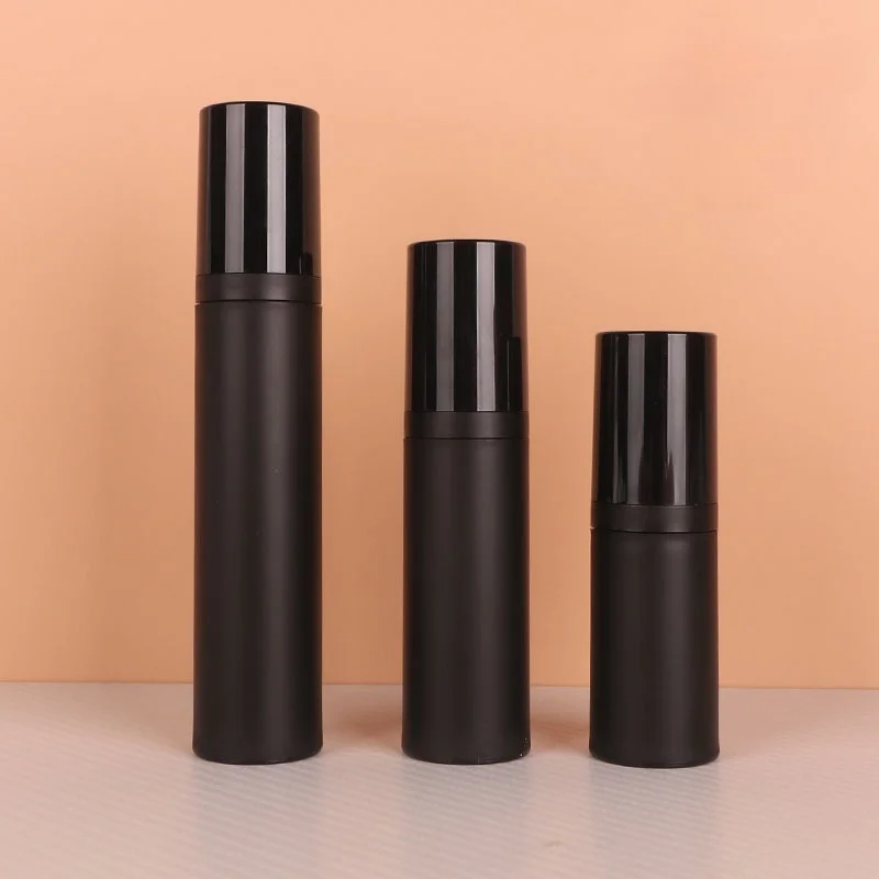 New Design 20ml 30ml 50ml Airless Desktop Pp Matte Black Vacuum Bottle ...