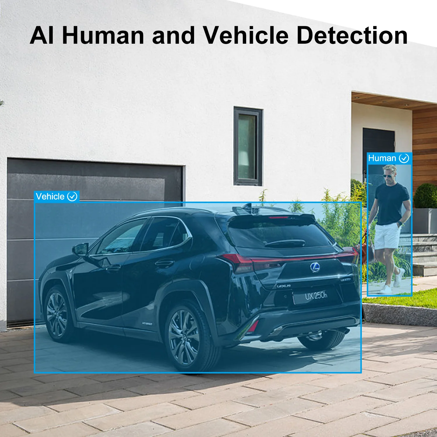 4K 8MP IP Camera Turret with AI Motion Detection & Night Vision