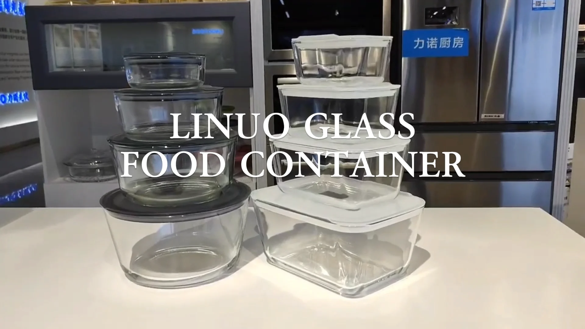 Linuo Borosilicate Glass Canisters Glass Containers With Lids For Food ...
