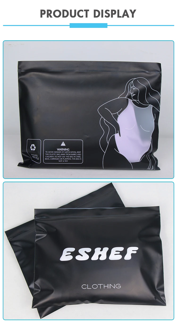 Eco-friendly Clothing Packaging Bags with Customized Size