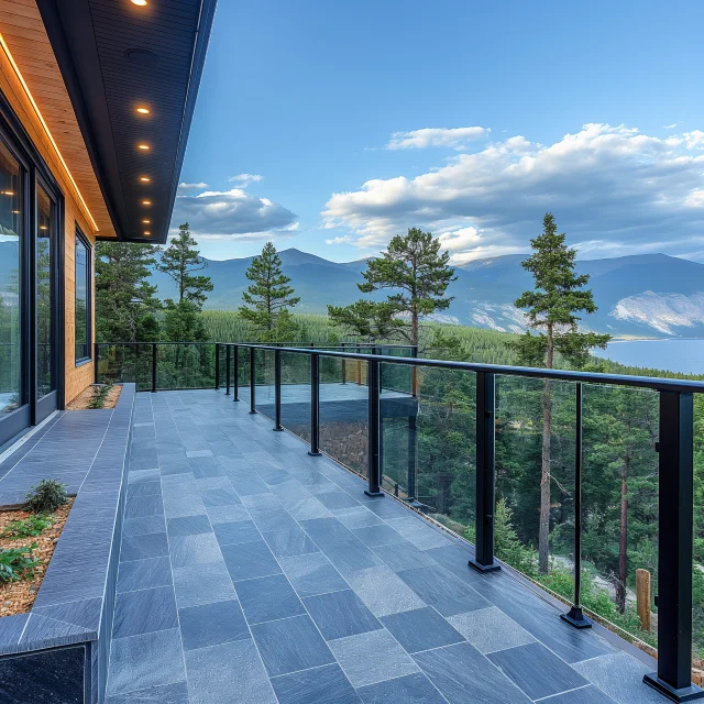 Vortex Frameless Balustrade Handrail Stainless Railing Glass ...