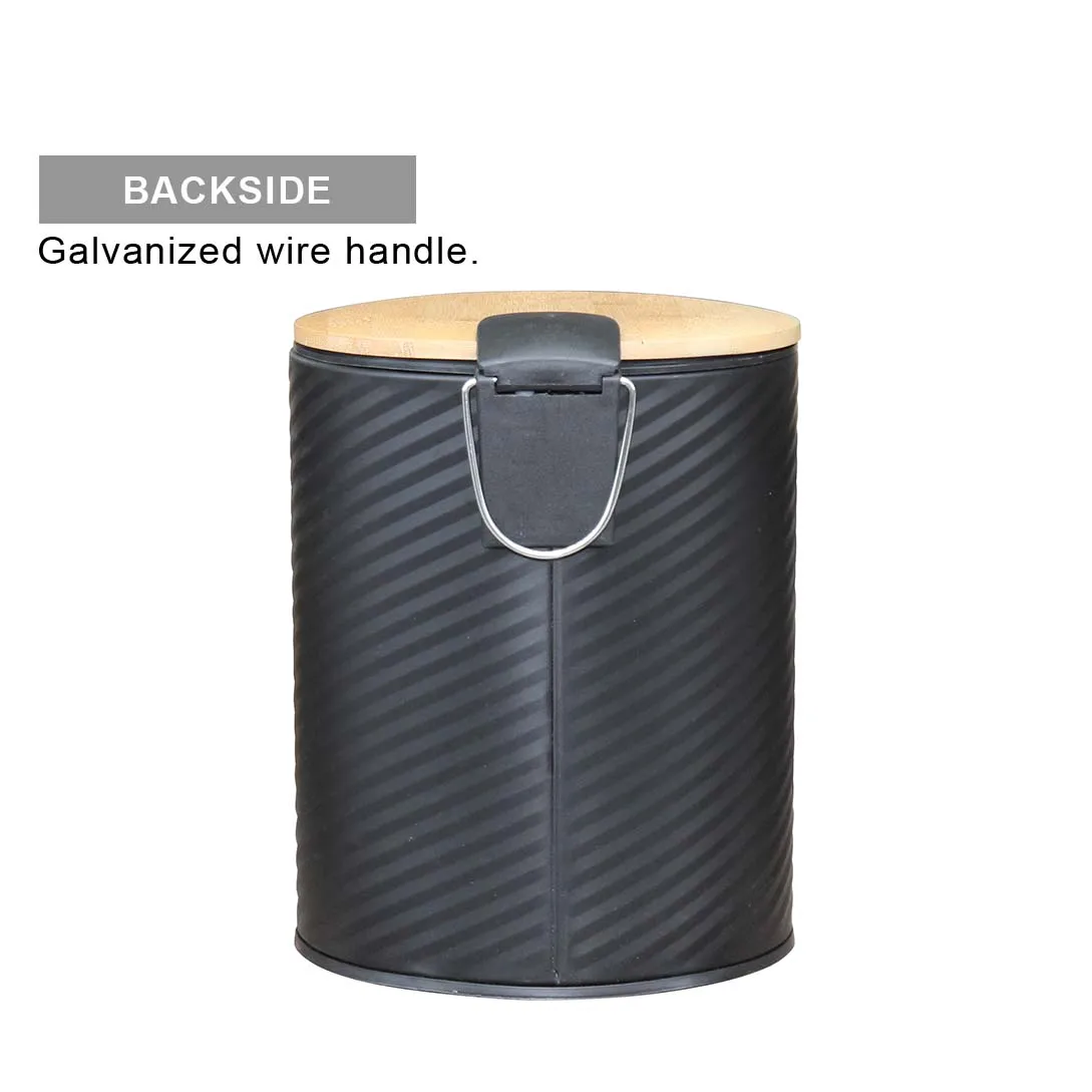 Cylinder Metal Powder Coating Waste Bin Portable Iron Foot Pedal Waste ...