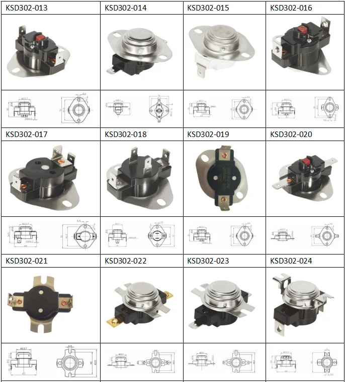 Buy Wholesale China Snap Action Temperature Control Switch Ksd302 ...