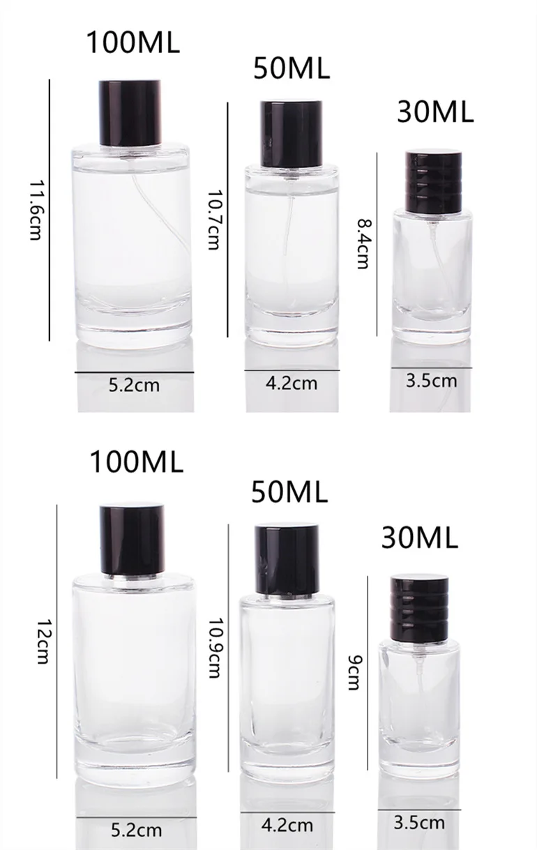 Shop Our Round Cylinder Perfume Bottles - Luxury & Custom