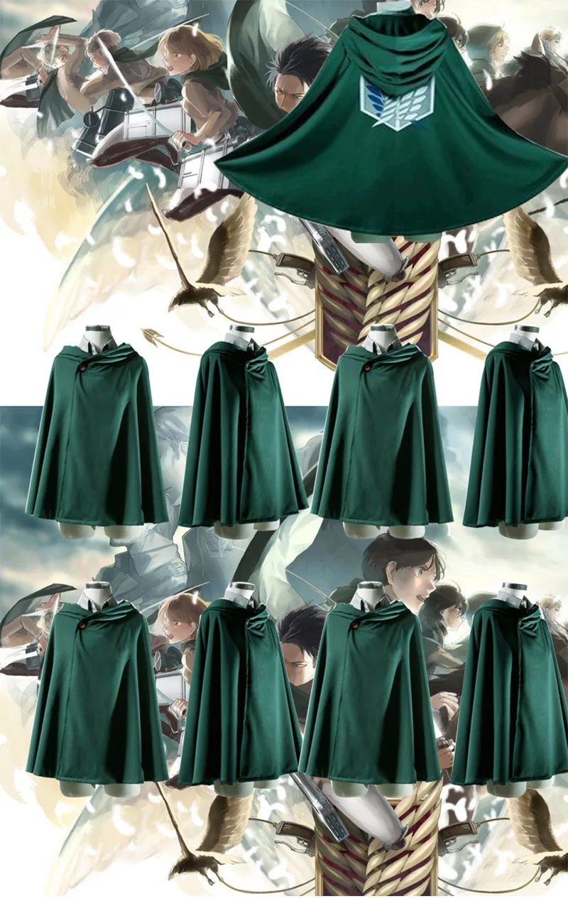 Hot Sale Anime Attack On Titan Cloak Shingeki No Kyojin Scouting Legion ...