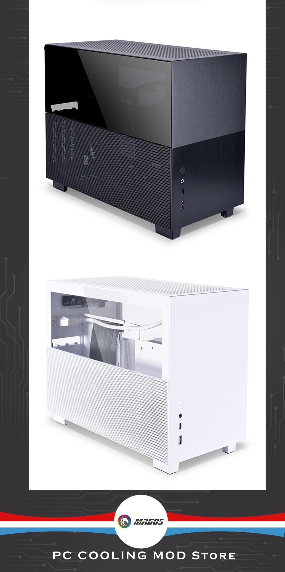 Lian Li Q58 Mini ITX Case - Aluminum Chassis & Riser Cable