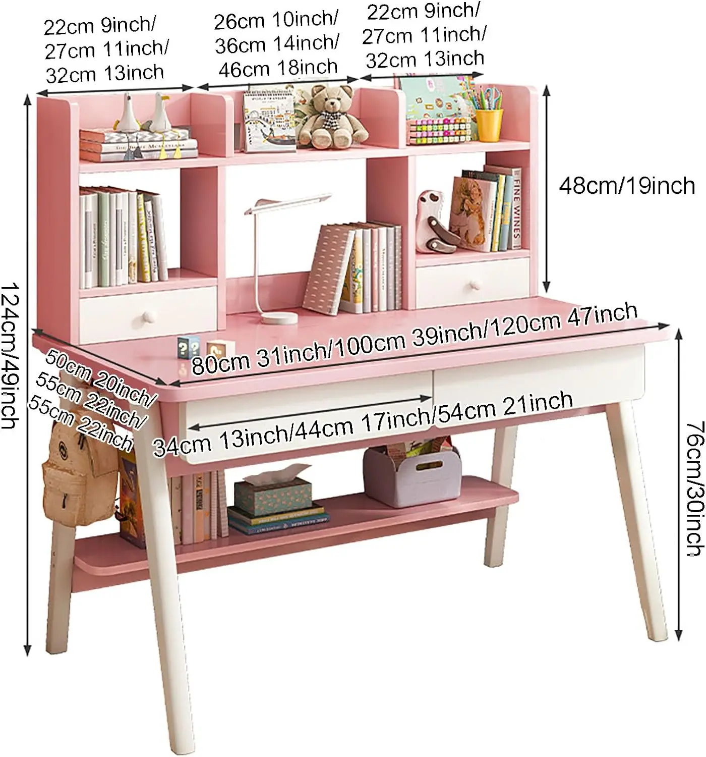Ergonomic Kids Study Desk - Eco-Friendly Wooden Workstation