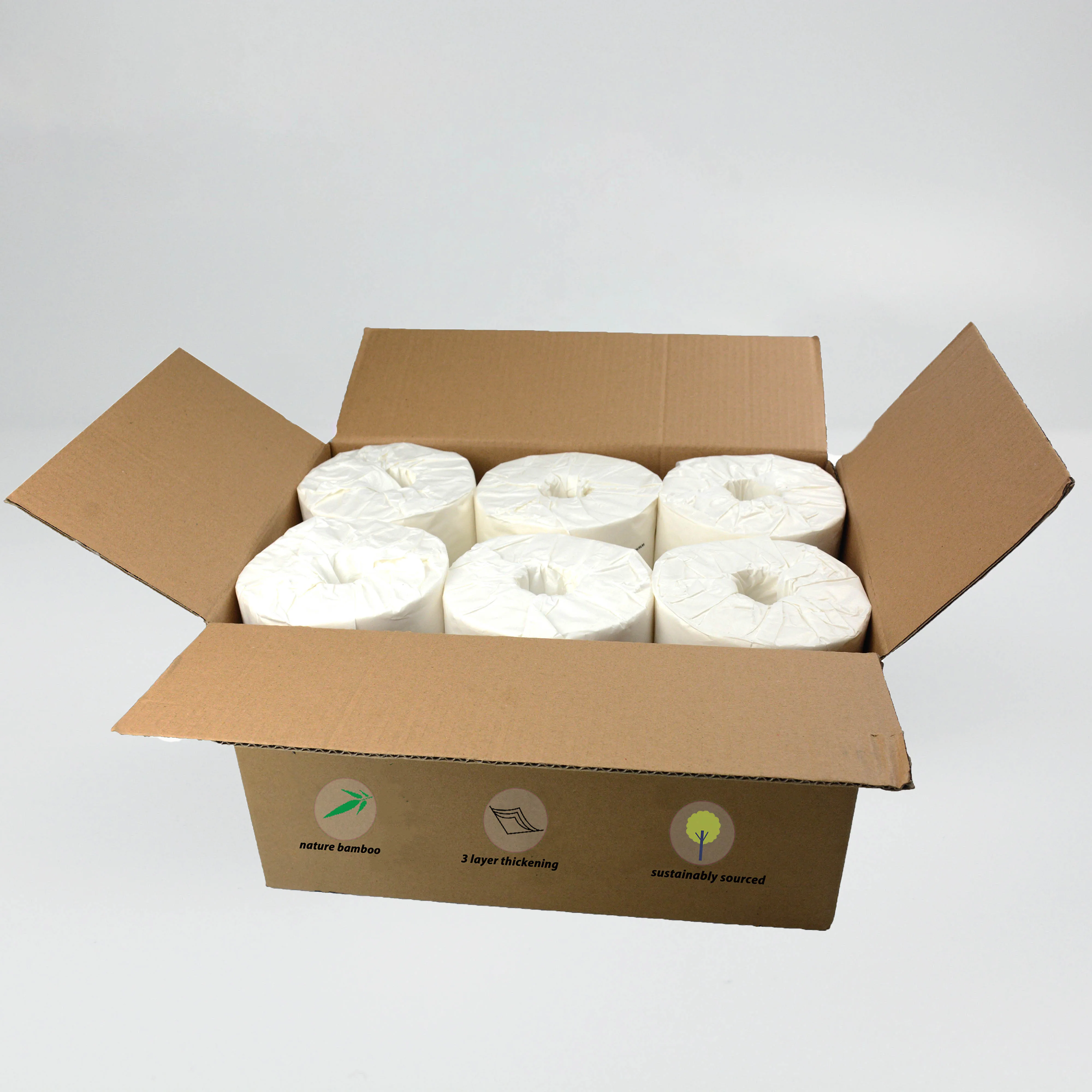 Environmentally Friendly Natural Colored Bamboo Pulp Facial Tissue with ...