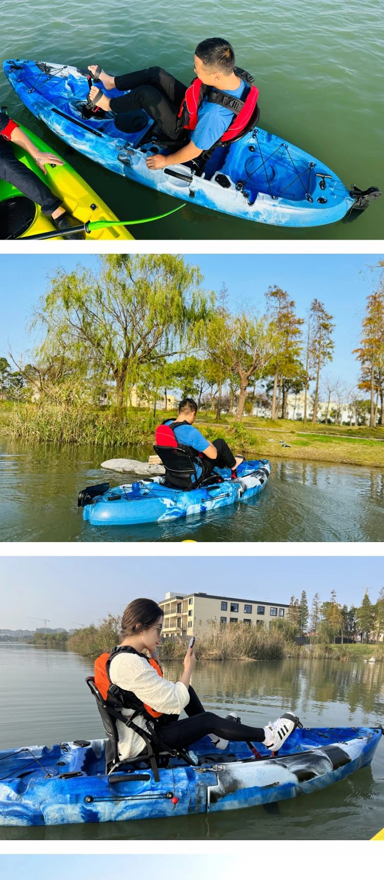 Modular Pedal Kayak - Easy to Splice and Perfect for Fishing