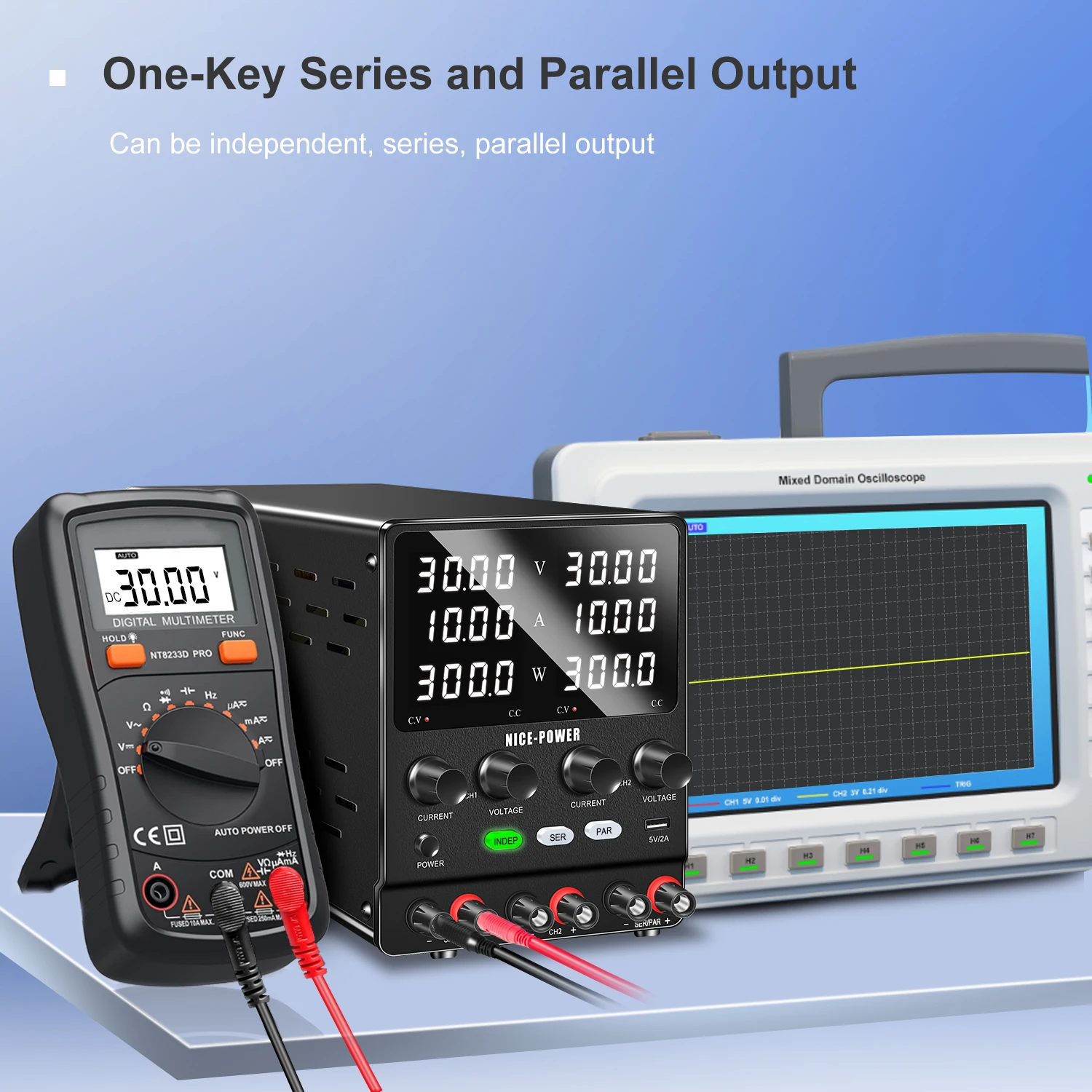 KUAIQU SPS3010-2KD Power Supply - Dual Channel, Adjustable DC