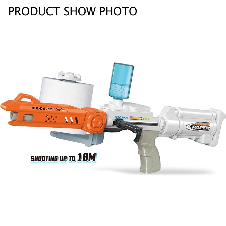 Safety Toy Toilet Blasting With Paper Bullet Gun - Buy Paper Bullet ...