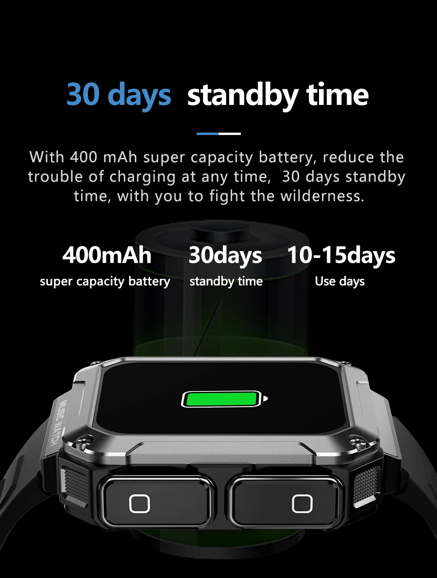 2023 New Arrival Headset Watch 3 In1 T93 Smart Watch TWS 1.96 "large ...