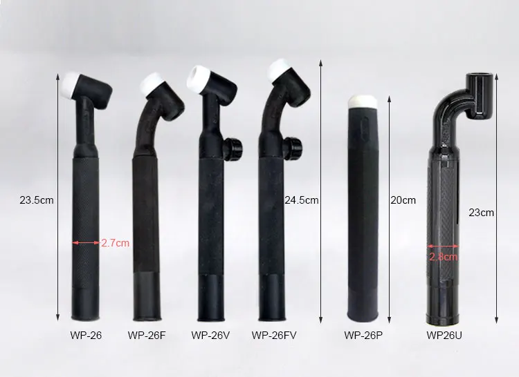 Air Cooled Argon Welding Gun Flexible WP26FV with Valve