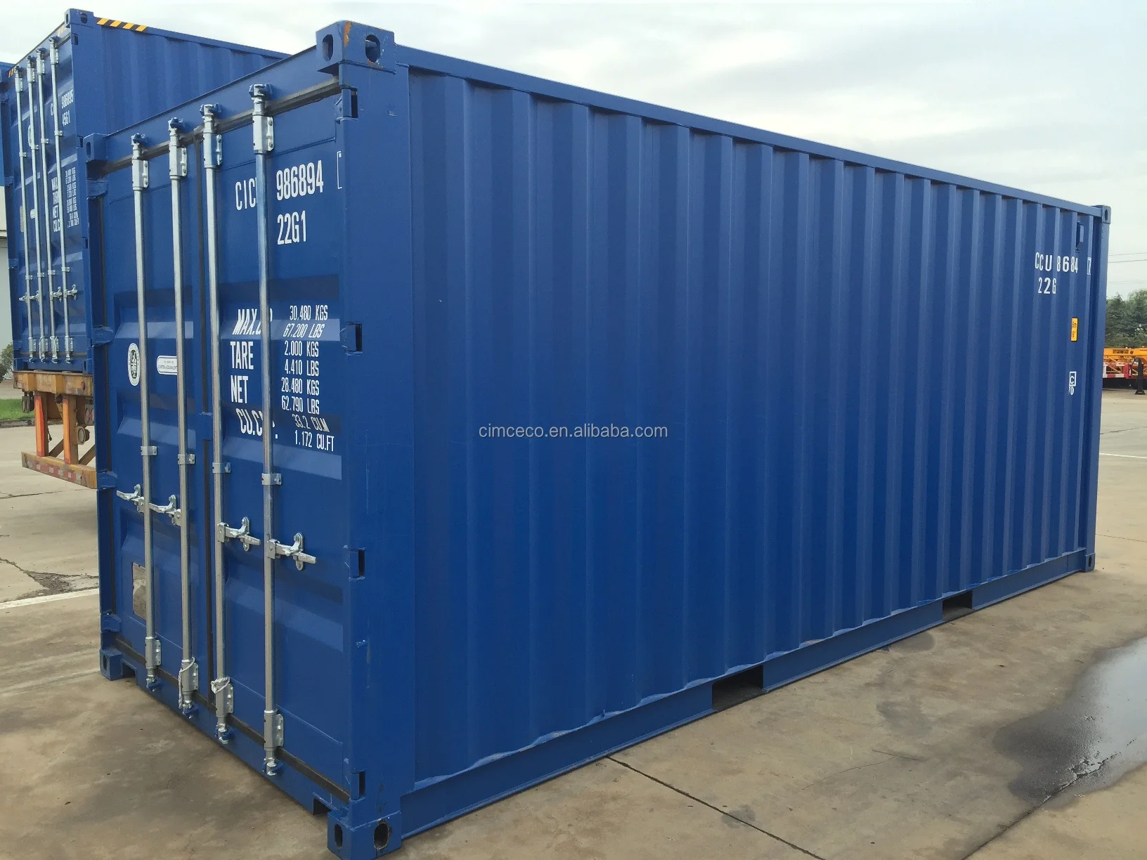 Customized 20ft New Shipping Container with Double Doors