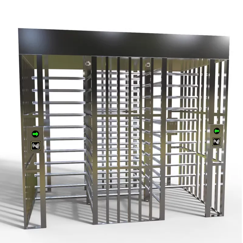 Double Full Height Turnstile Gate with Facial Access Control