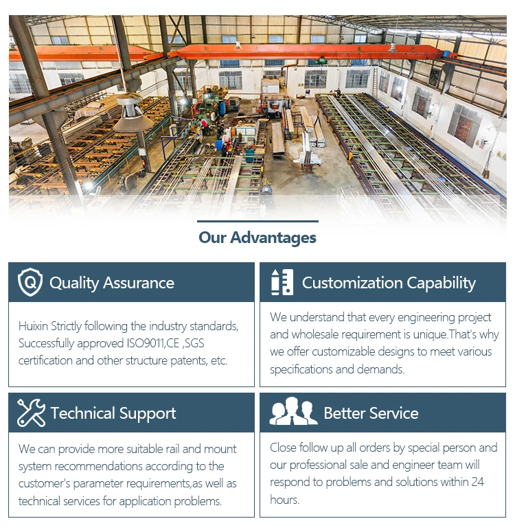 Philippine Market Aluminum Solar Mounting System Rails