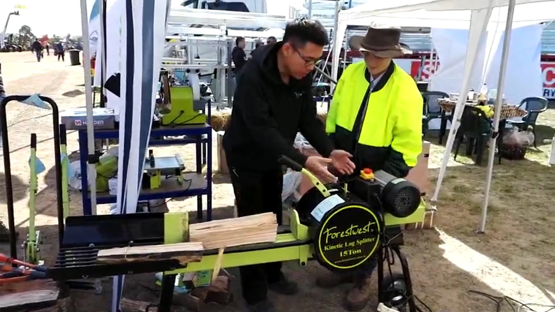 6.5hp Petrol 34t Kinetic Log Splitter 2s Cycle Time Fast Log Splitter ...