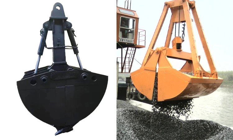 Factory Supplying Crane Clamshell Bucket Electric Clamshell Bucket Grab ...