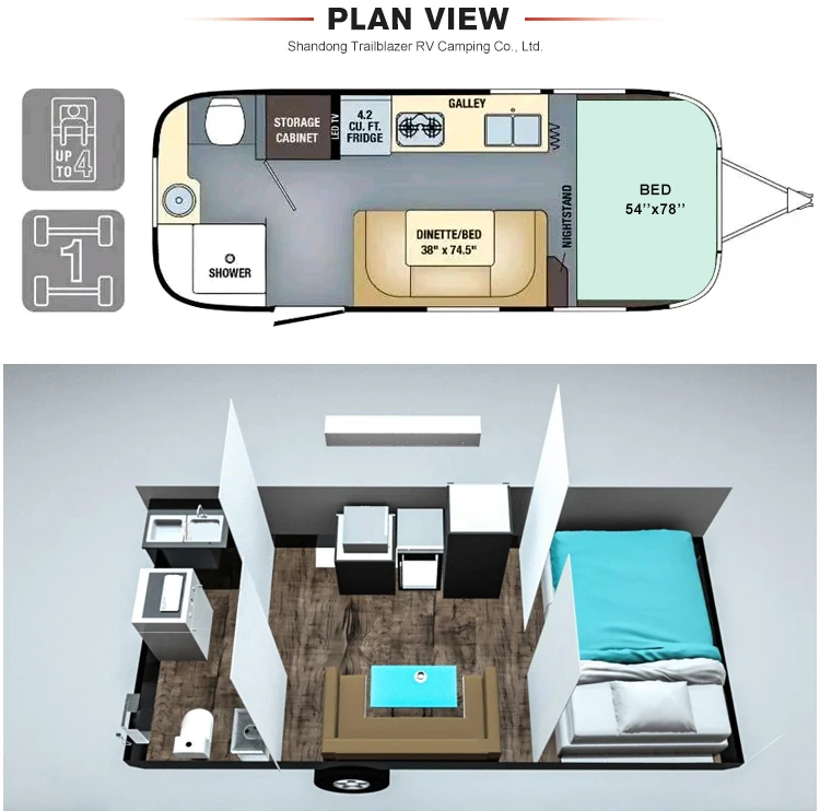 Aluminum Airstream RV Trailer - Perfect for Outdoor Camping