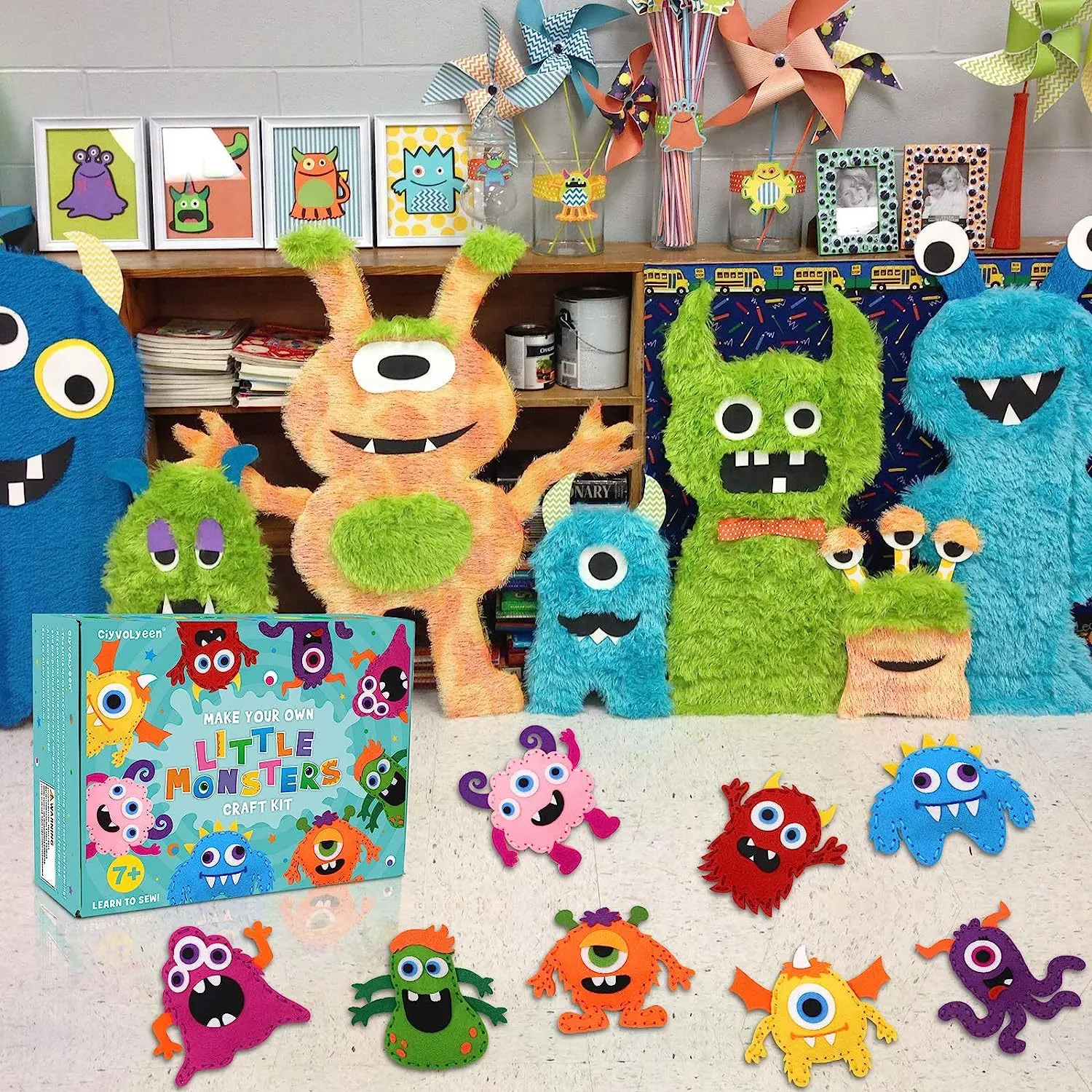 Custom Animals Craft Kit Forest Creatures Diy Sewing Felt Plush Animals ...