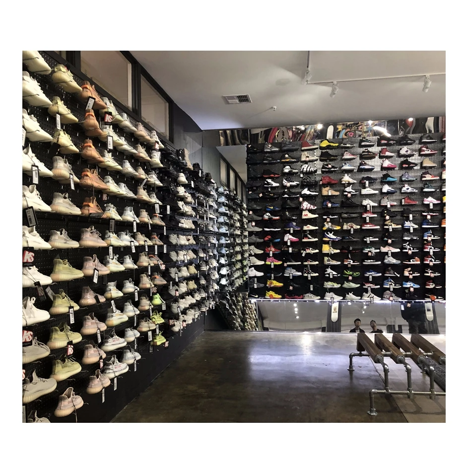 Sport Shop Interior Layout Decoration Design Sneakers Clothing Footwear ...