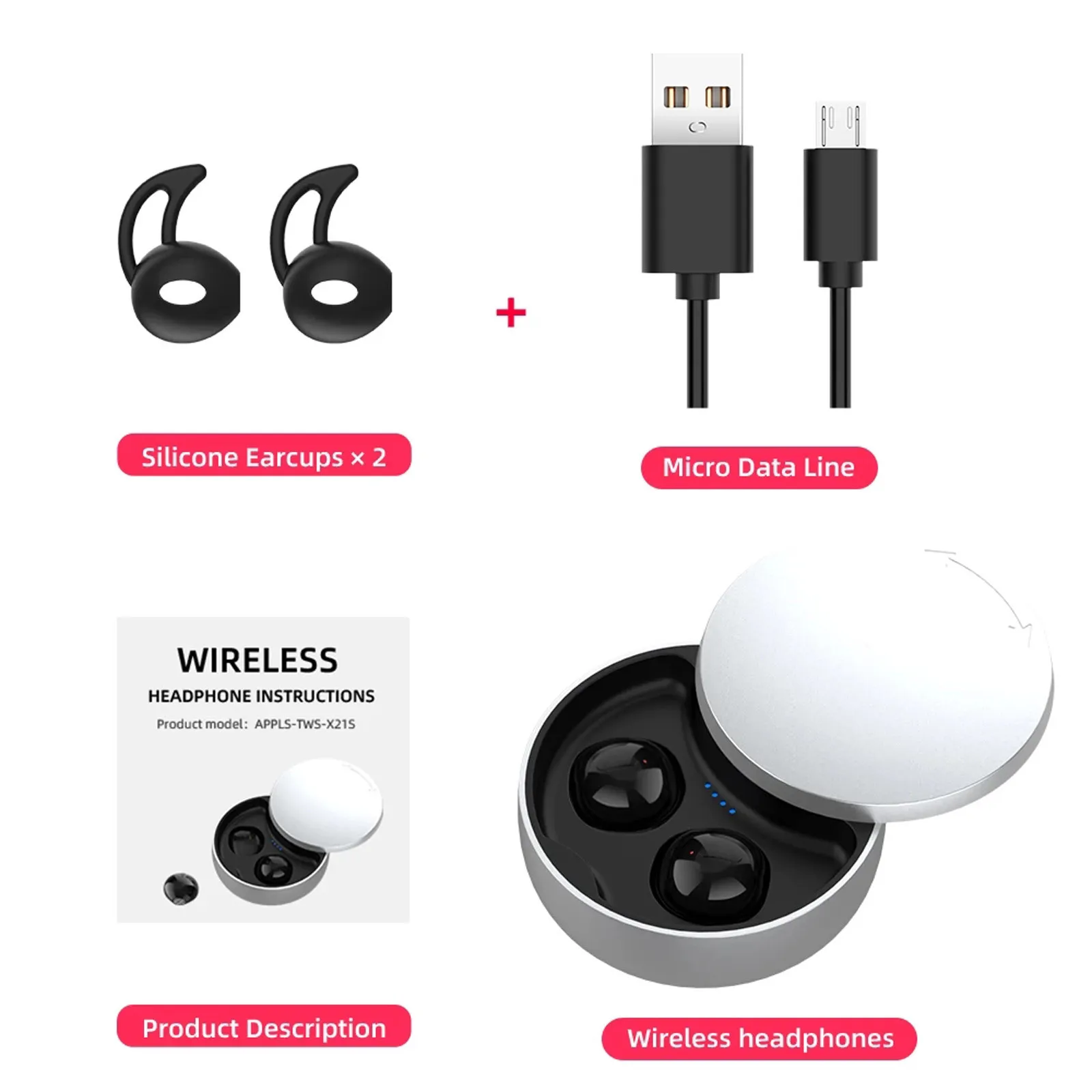 X21S Mini Wireless TWS Headphones - Invisible & Waterproof