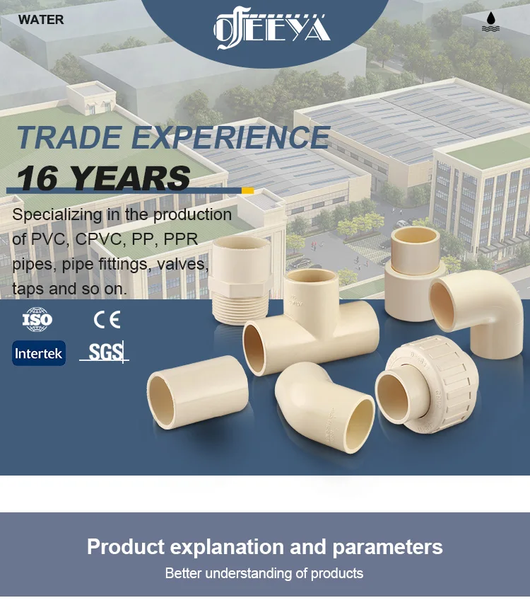 CPVC Pipe Fitting Series - High Quality Export Solutions