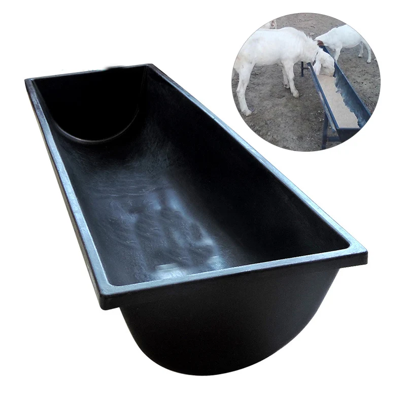 Durable HDPE Goat & Cattle Feeding Trough - Farm Animal Feeder ODM