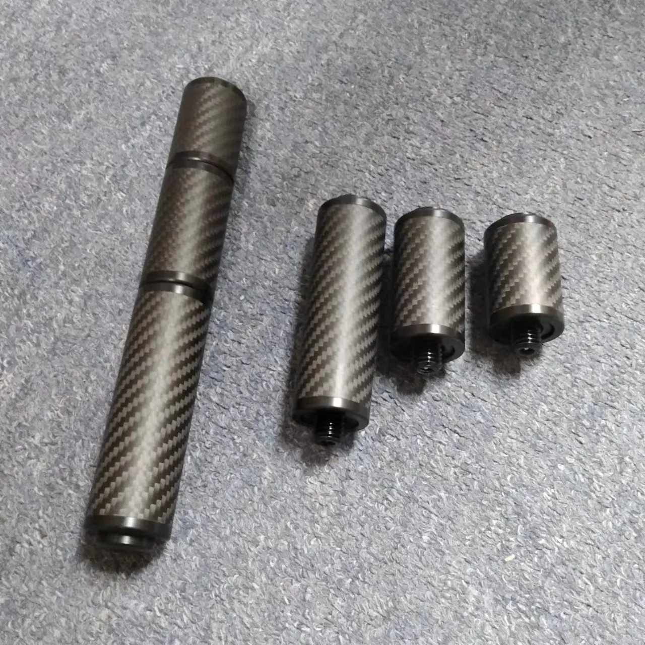Premium Carbon Fiber Pool Cue Extensions - Durable & Stylish