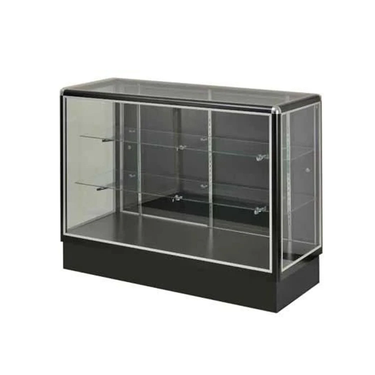 Hikuya Half Vision Aluminum Glass Display Case With Lockable Sliding ...