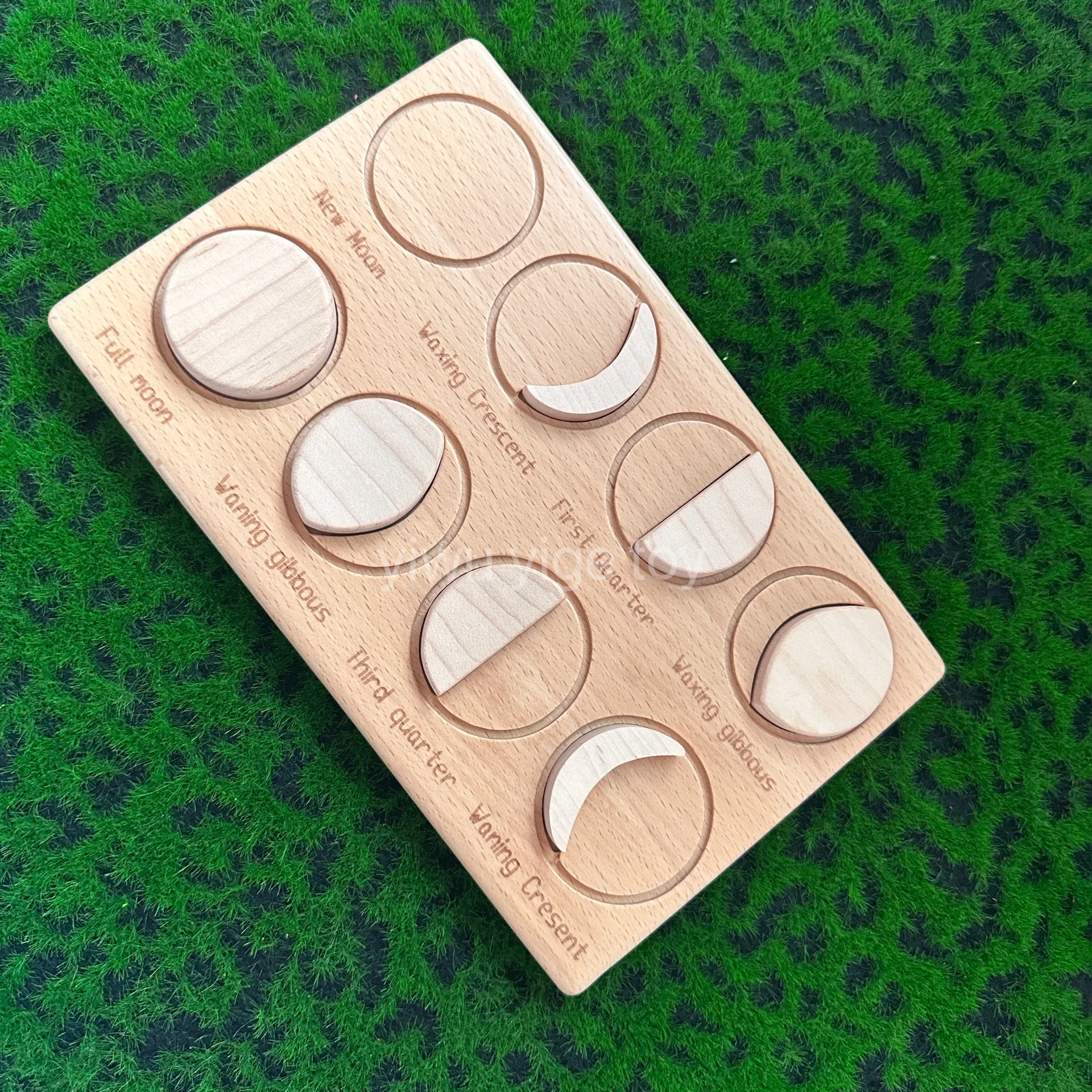 Phases of the Moon Puzzle - Montessori Toy - Educational Puzzle - a ...