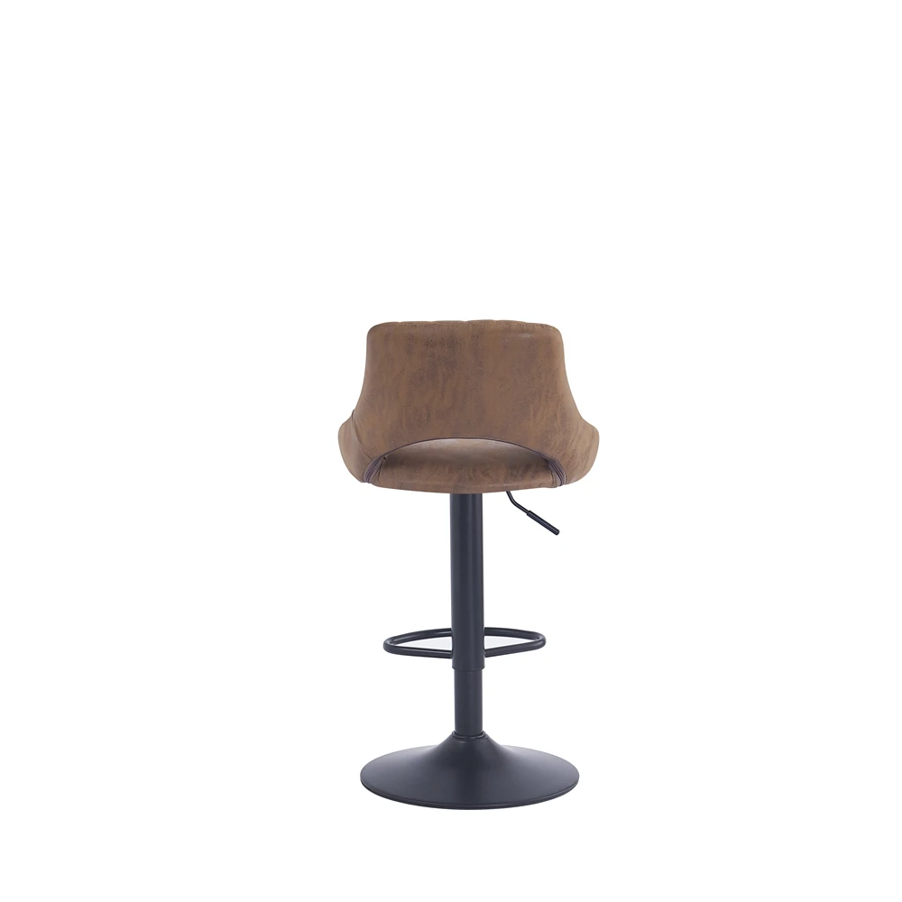 Blue Velvet Restaurant Bar Chair Metal Cover High Bar Stool Modern Nave ...
