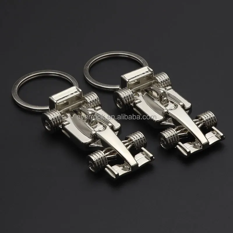 Branded 3D F1 Race Car Keychain - Luxury Custom Logo